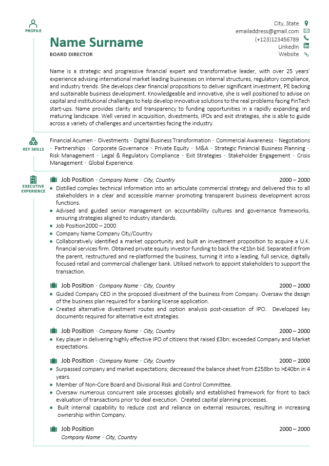 CV Templates - The CV Centre Ireland