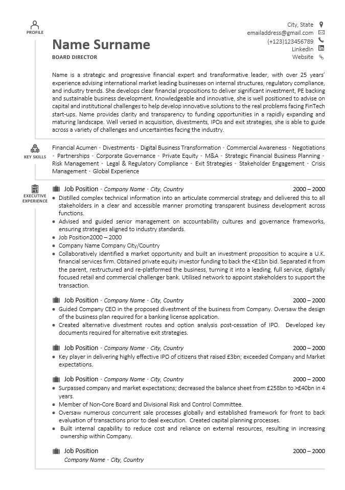 CV Templates - The CV Centre Ireland