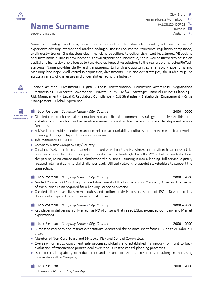 CV Templates - The CV Centre Ireland