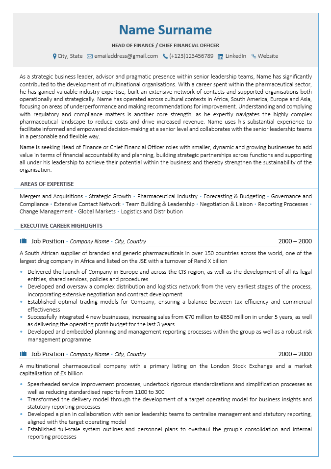 CV Templates - The CV Centre Ireland