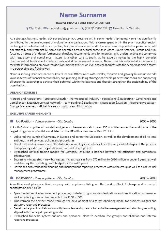 CV Templates - The CV Centre Ireland