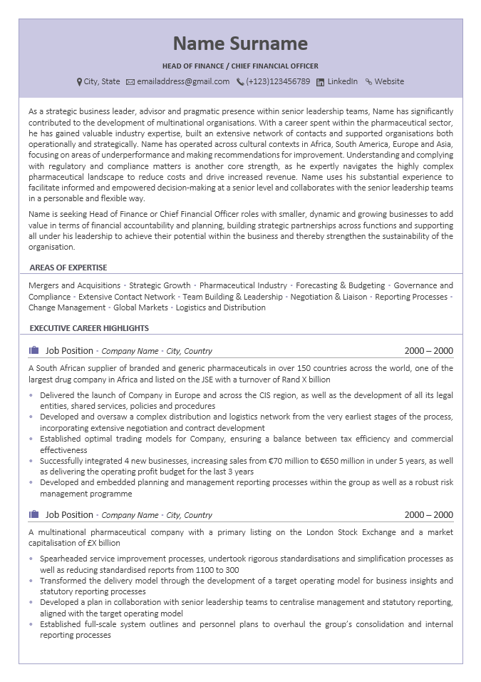CV Templates - The CV Centre Ireland