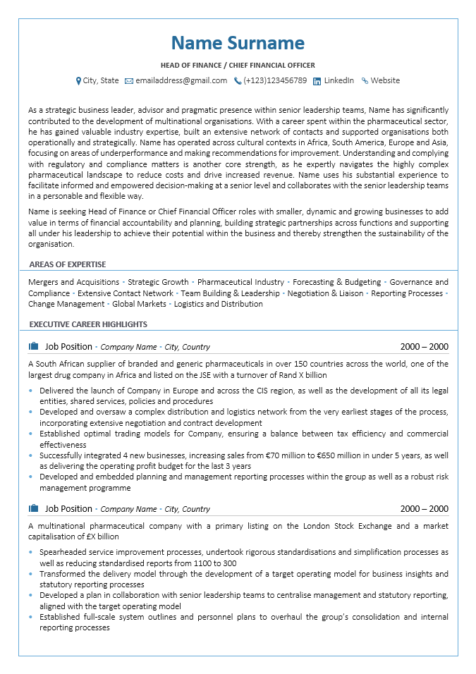 CV Templates - The CV Centre Ireland