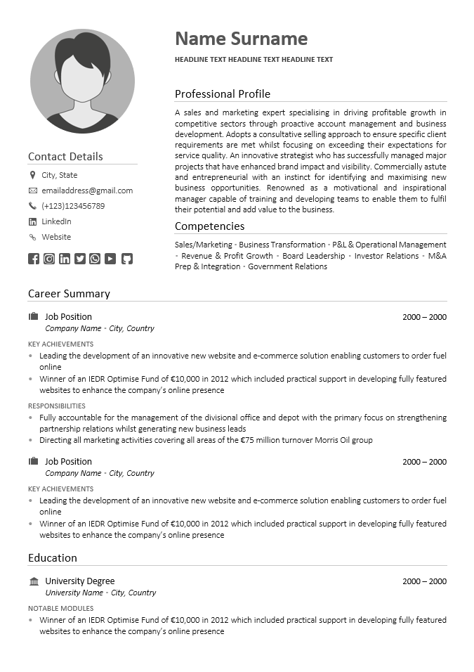 CV Templates - The CV Centre NZ