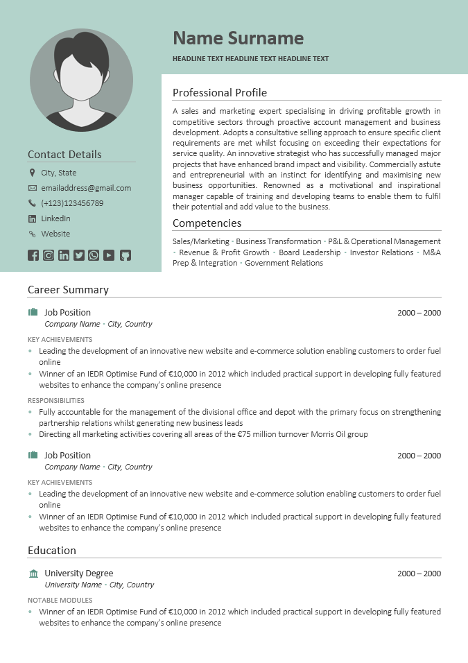 CV Templates - The CV Centre NZ